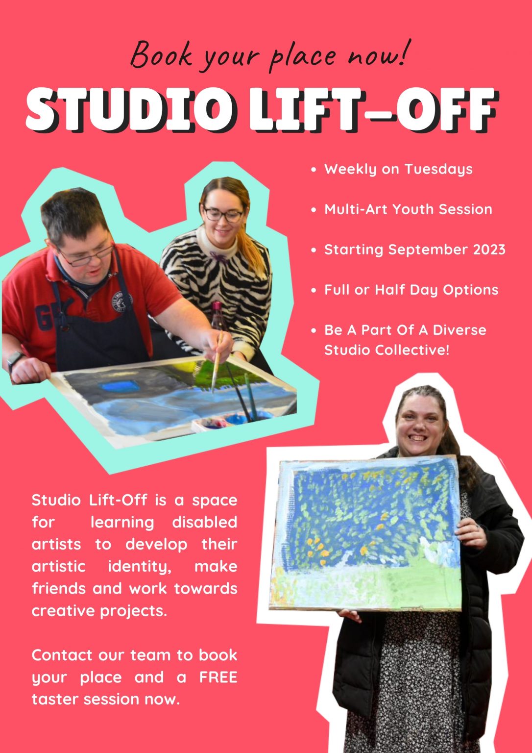 Studio Lift-Off: Book Now for 2023! – Prism Arts
