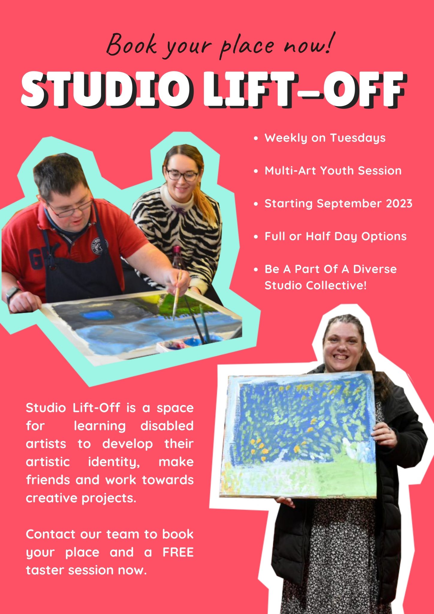 Studio Lift-Off: Book Now for 2023! – Prism Arts